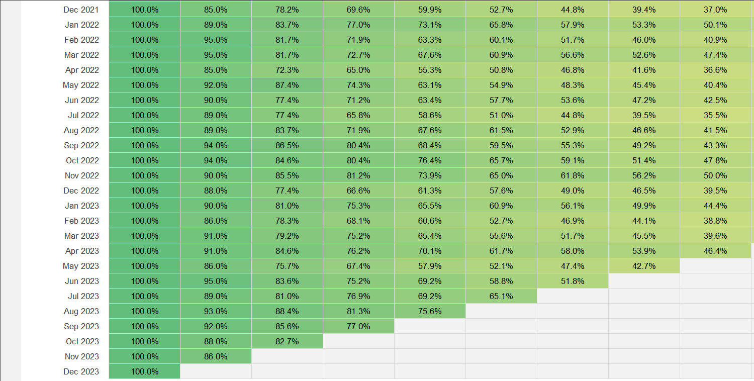 Customer Cohort Analysis Excel Template Excel Wonders Amazing Excel